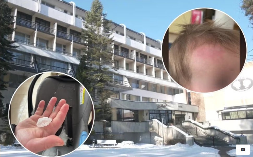 No jumta krītošs ledus gabals savainojis zīdaini - Lat.press.lv